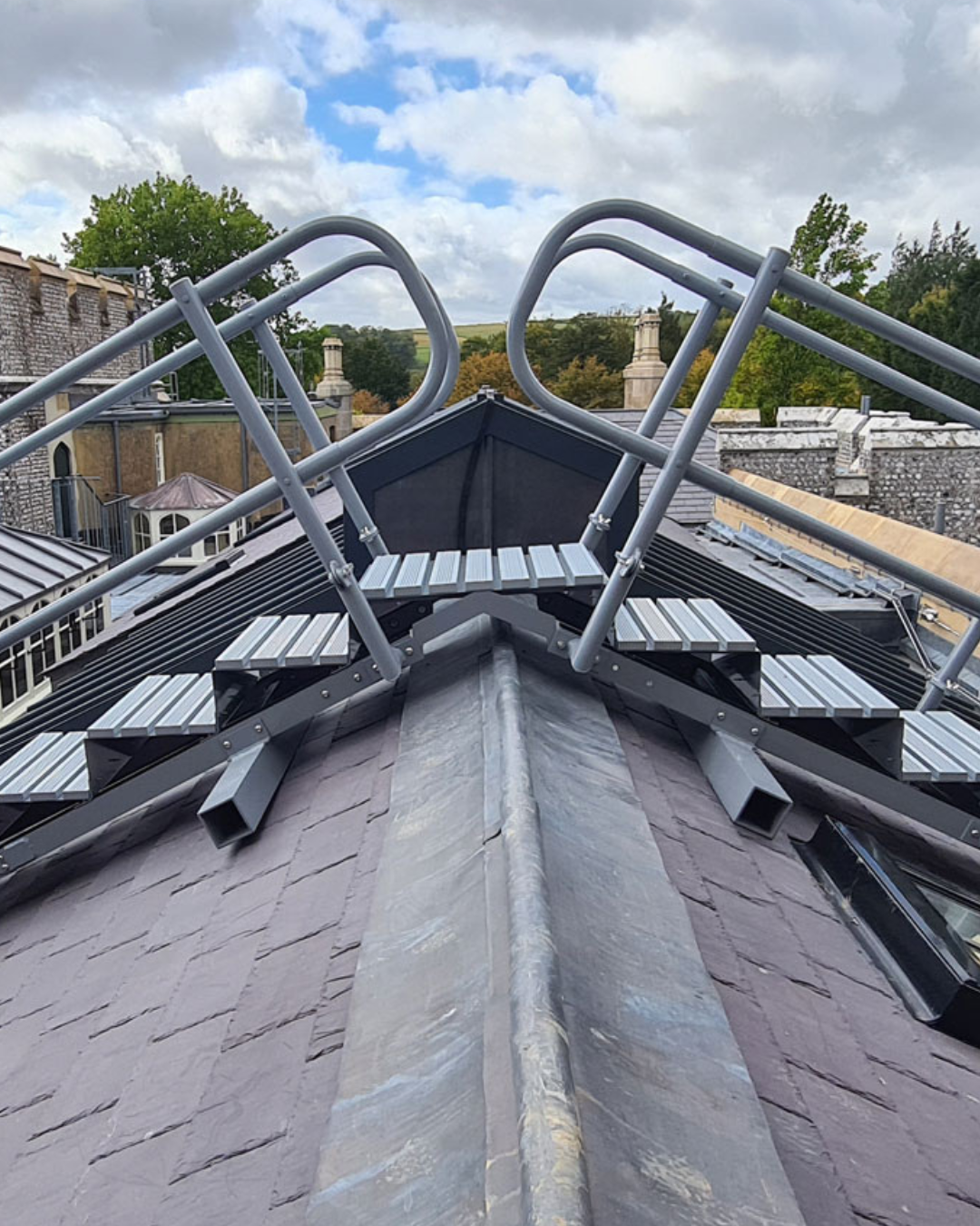 Temporary Safety Railing for Stairs | Safe Stair Access | Heightsafe